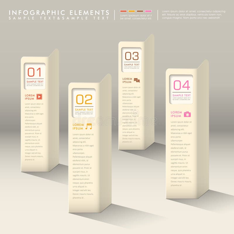 Abstract Origami Infographics Stock Vector - Illustration of ...