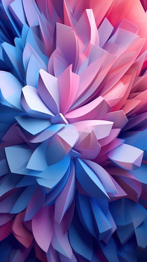 Abstract Origami-Inspired Design with Folded Shapes AI Generated Stock ...