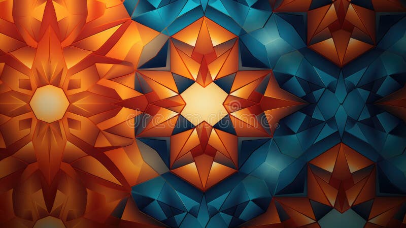 Abstract Ornament in Arabic Style. Islamic Background. Generative AI ...