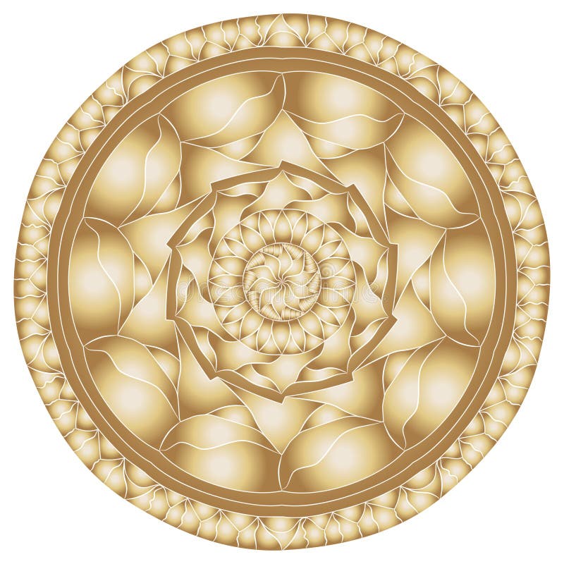 Abstract Ornament, Stencil Round Pattern, Cut Out Design, Decor Element ...