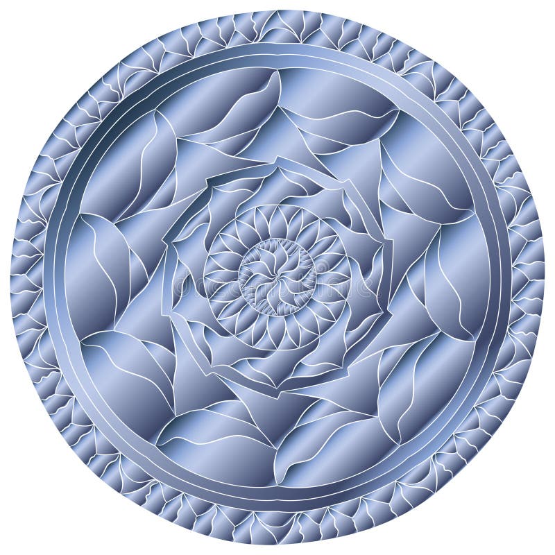 Abstract Ornament, Stencil Round Pattern, Cut Out Design, Decor Element ...