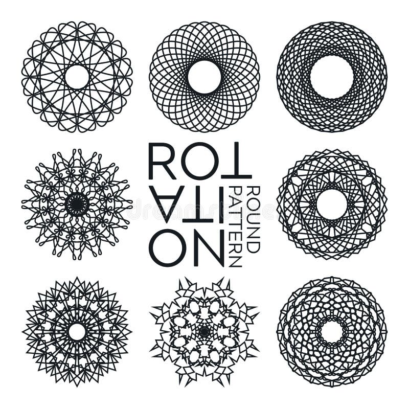 Different Ornamental Elements. Vector Set Stock Illustration ...