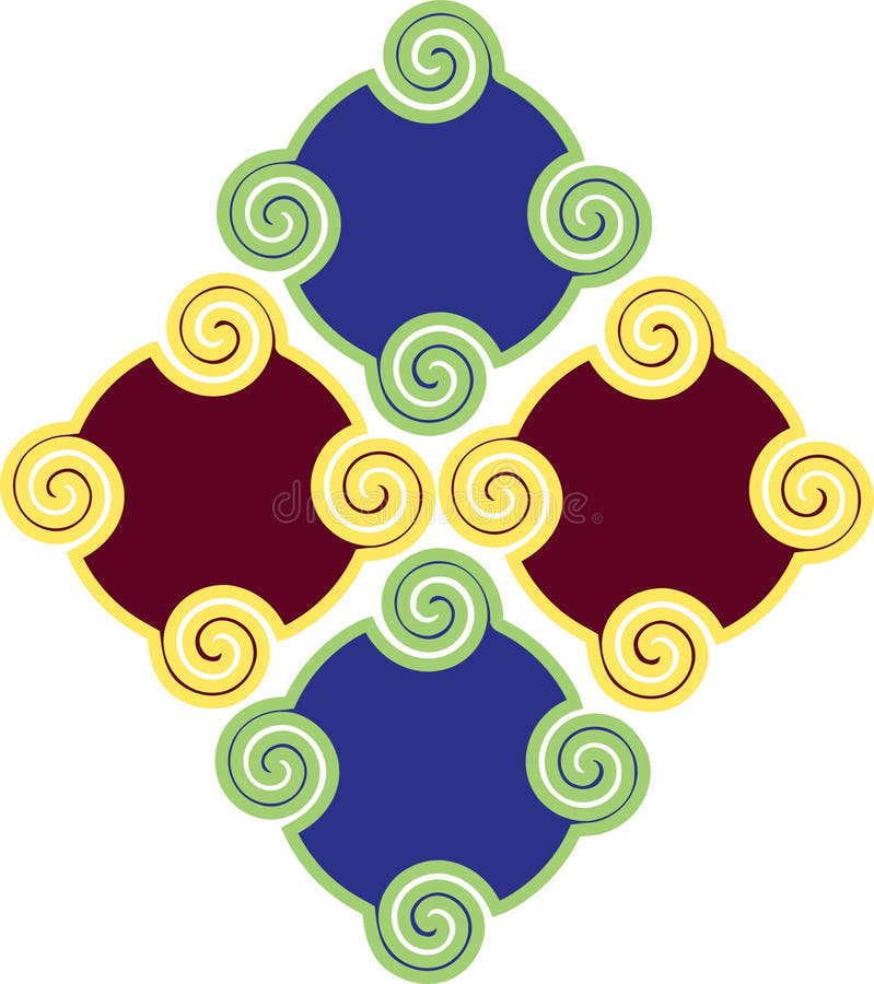 Abstract ornaments stock vector. Illustration of colours - 3534607