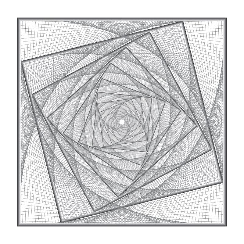 Abstract Ornate Pattern. Design Element with Rectangle Frames and Nets ...