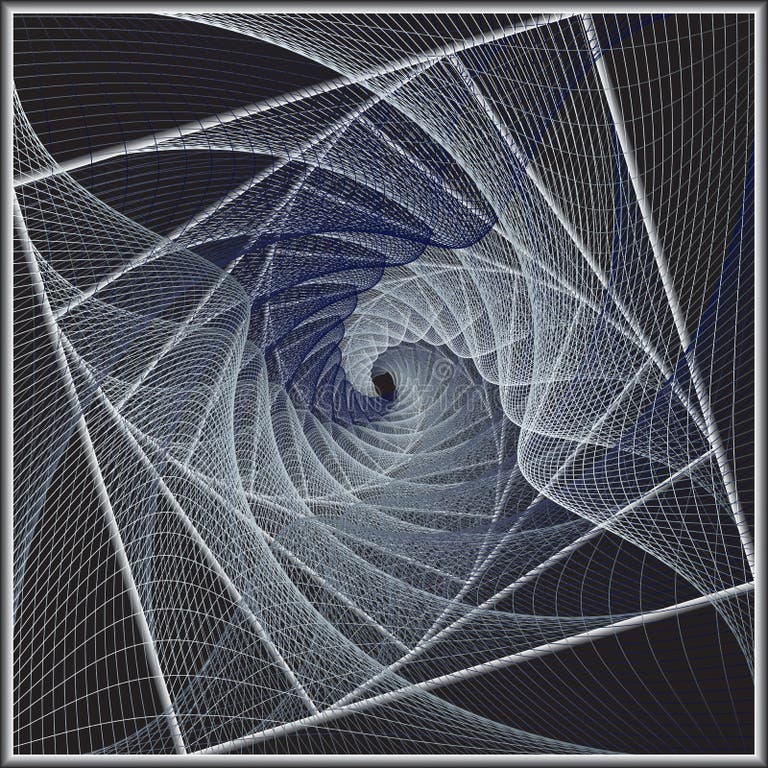 Abstract Ornate Pattern. Design Element with Rectangle Frames and Nets ...