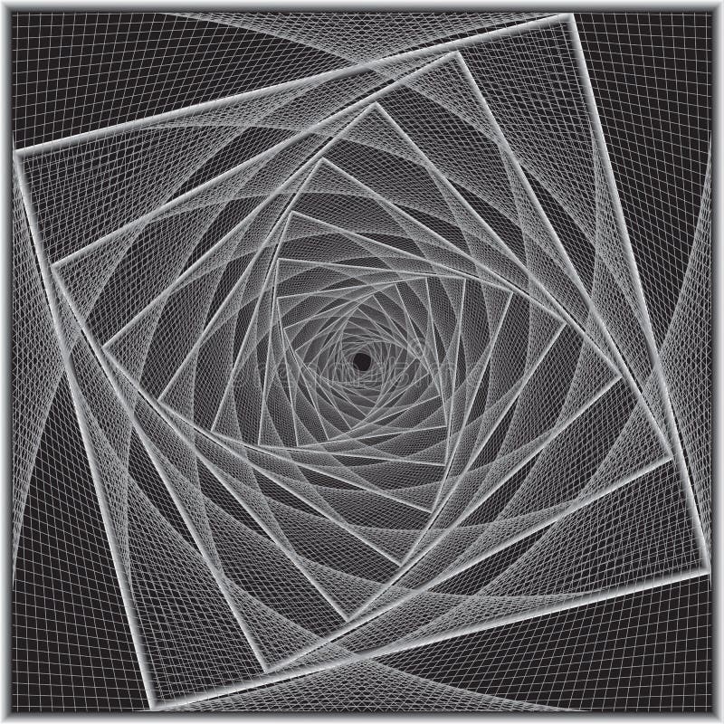 Abstract Ornate Pattern. Design Element with Rectangle Frames and Nets ...