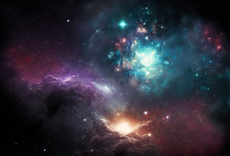 Abstract Outer Space Endless Nebula Galaxy Background. Generative Ai ... Abstract Outer Space Endless Nebula Galaxy Background. Generative Ai ...