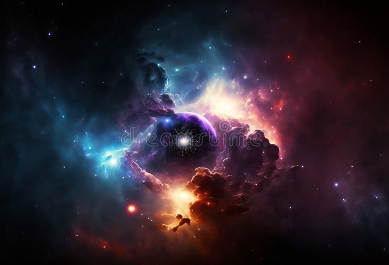 Abstract Outer Space Endless Nebula Galaxy Background. Generative Ai ... Abstract Outer Space Endless Nebula Galaxy Background. Generative Ai ...