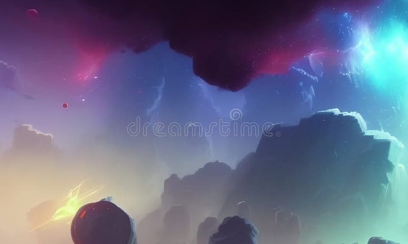Abstract Outer Space Endless Nebula Galaxy Background. Generative AI ... Abstract Outer Space Endless Nebula Galaxy Background. Generative AI ...
