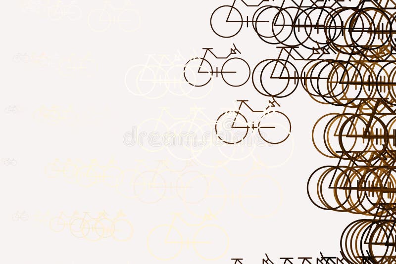 Abstract Outline of Bicycle Illustrations Background. Backdrop, Cover ...