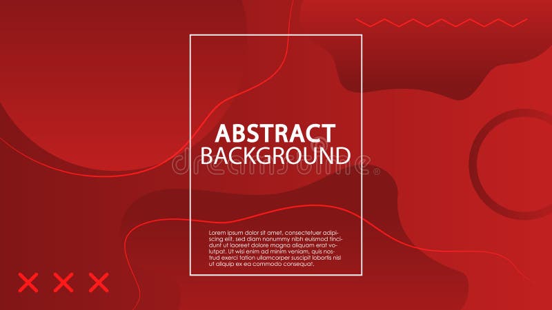 Abstract Outline Fluid Shapes Red Gradient Vector Background Stock ...