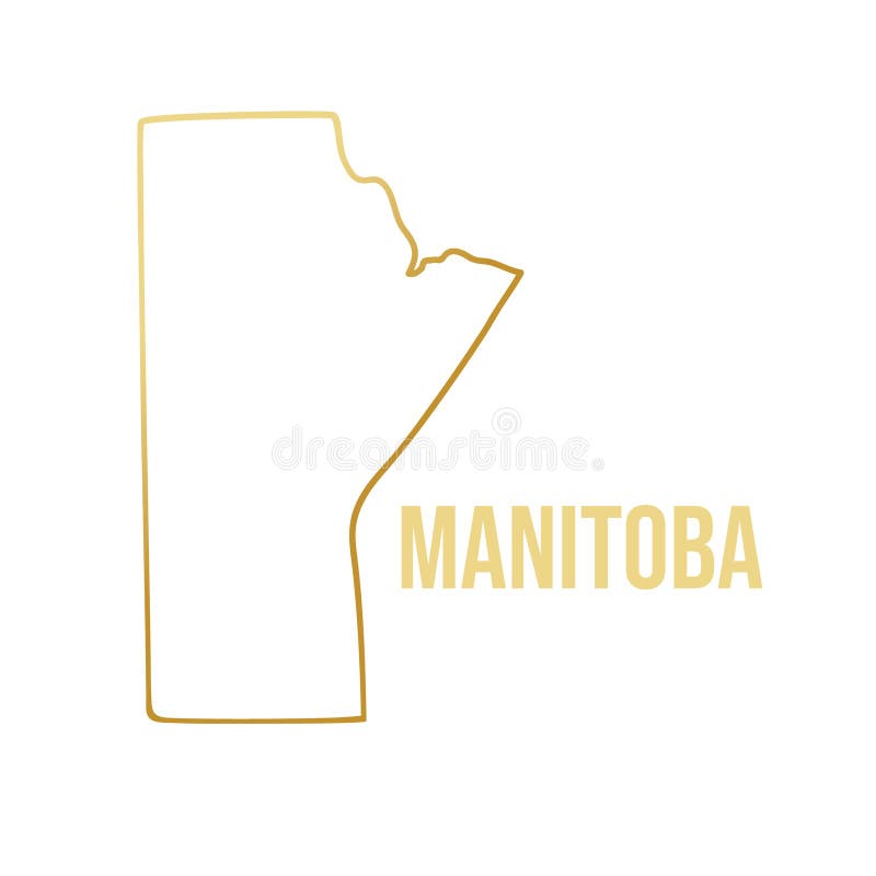 Manitoba province map stock vector. Illustration of region - 326401257