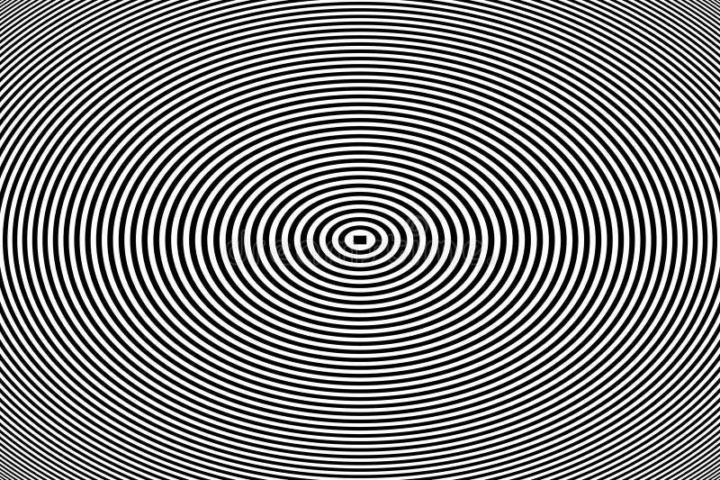 Abstract Oval Concentric Lines Pattern. Geometric Textured Background ...