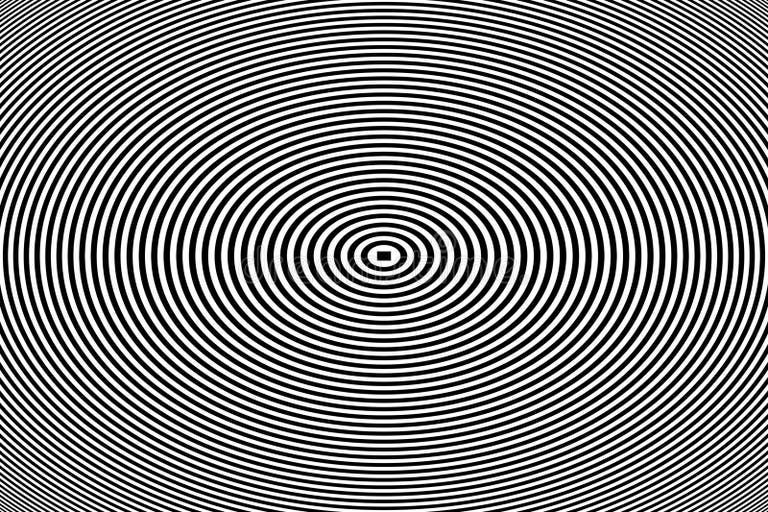 Abstract Oval Concentric Lines Pattern. Geometric Textured Background ...