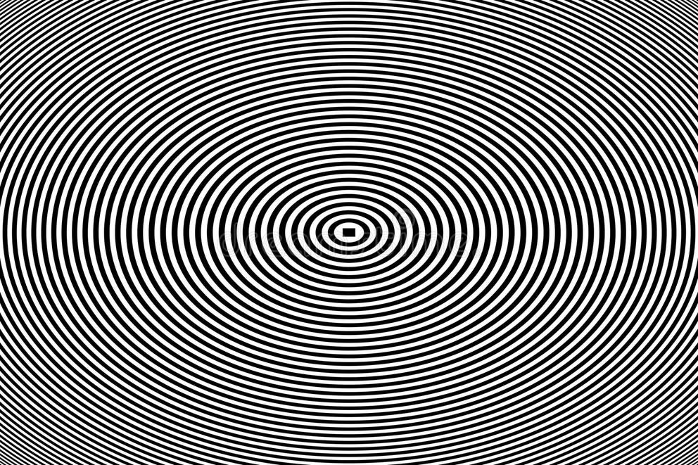 Abstract Oval Concentric Lines Pattern. Geometric Textured Background ...