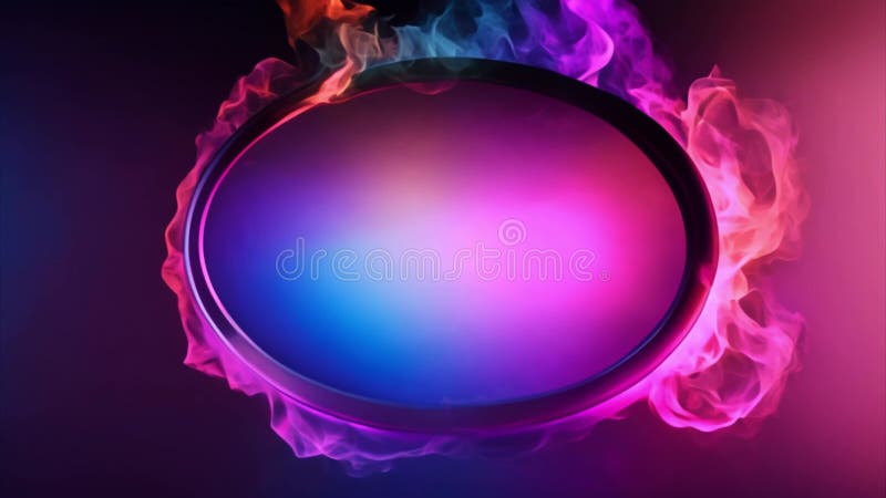 Abstract Oval Frame with Glowing Effect Stock Video - Video of effect ...