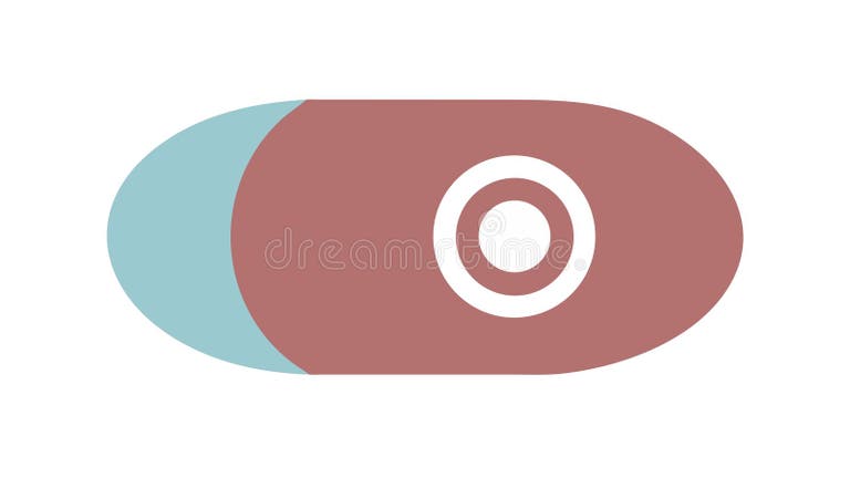 Abstract Oval Icon with Central Circle Design Element , Vector Design ...