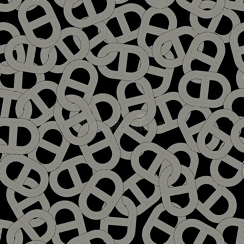 Abstract Oval Line Textile Pattern Stock Vector - Illustration of ...