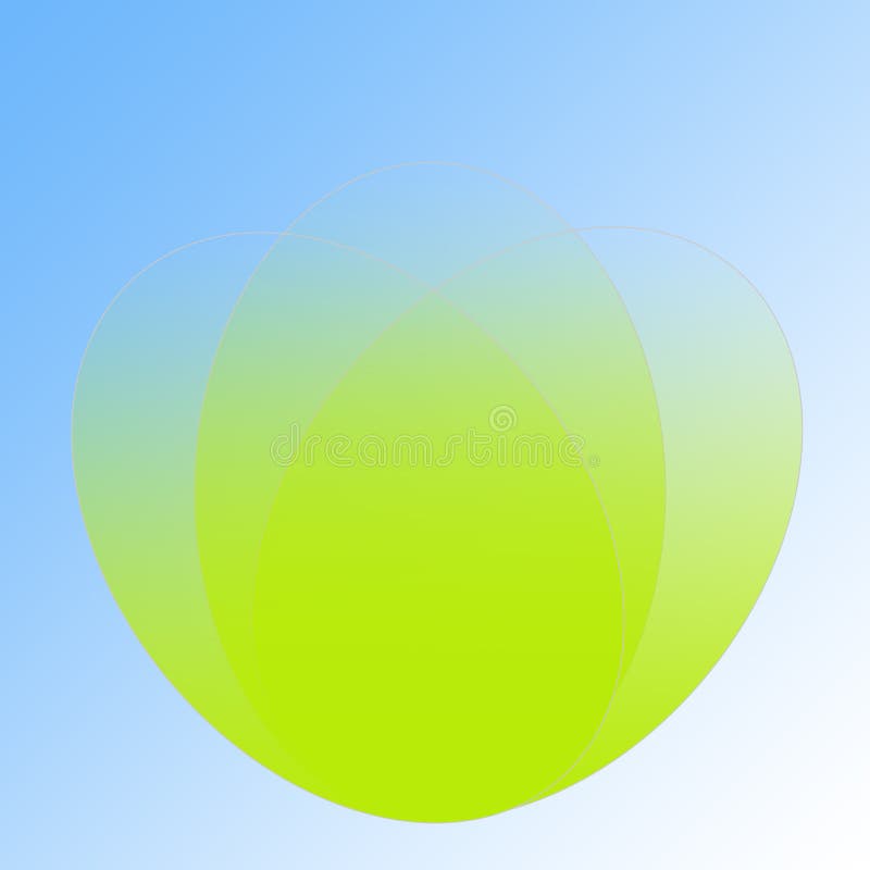 Multiple Oval Pattern in Yellow on a Blue Background .Gradient Stock ...