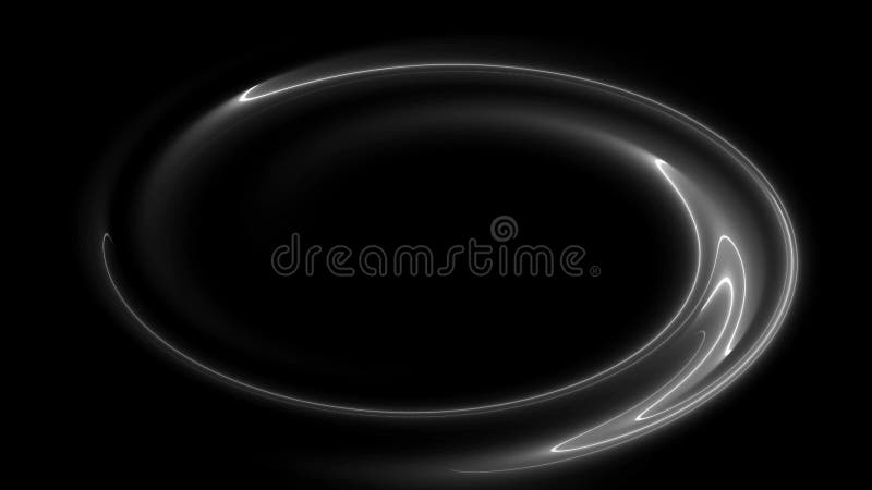 Abstract Oval Shape in Black and White Stock Video - Video of graphic ...