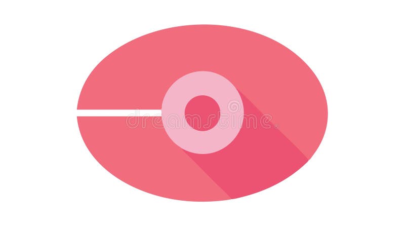 Abstract Oval Shape with Hole Icon , Vector Design Generative AI Stock ...