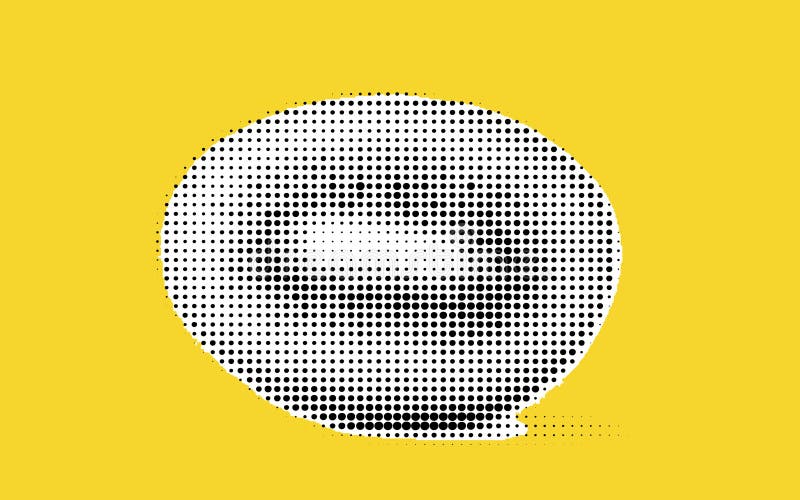 Abstract Oval Shape on Yellow Background Stock Illustration ...