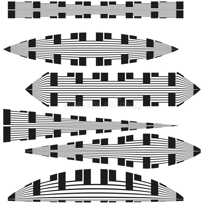 Abstract Oval Black Photo Edges for Landscape Photos Stock Illustration ...