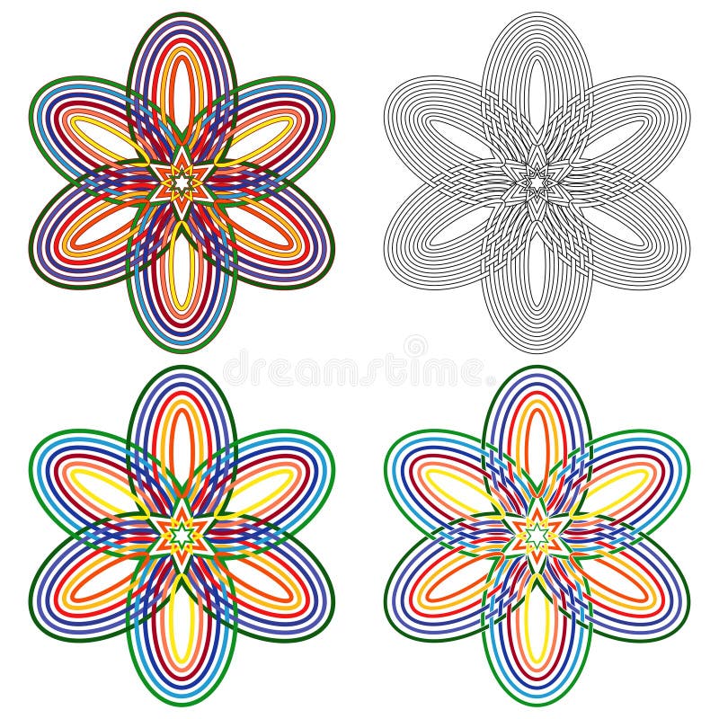 Abstract oval shapes stock vector. Illustration of inspiration - 50444117