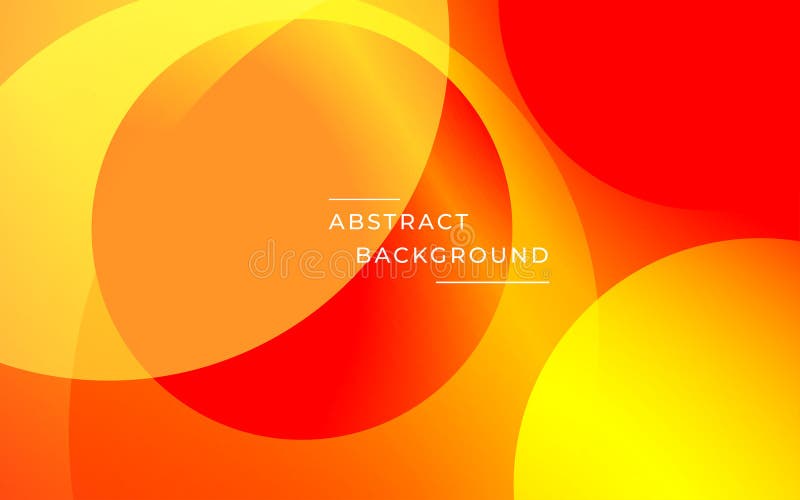 Abstract Overlap Line and Circle Shape with Orange Yellow Gradient ...