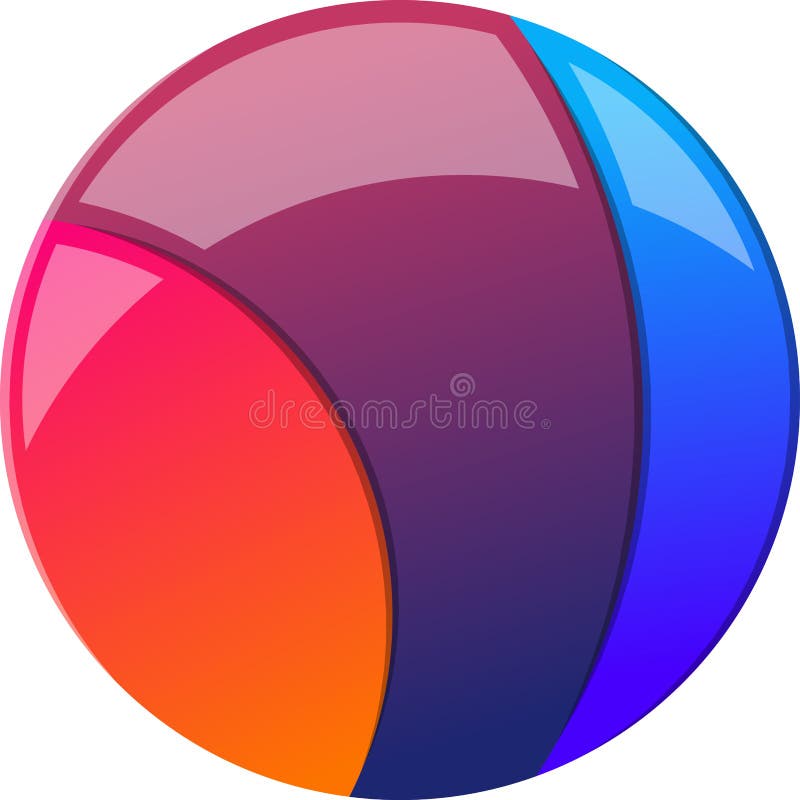 Abstract Overlapping Circle Logo Illustration in Trendy and Minimal ...