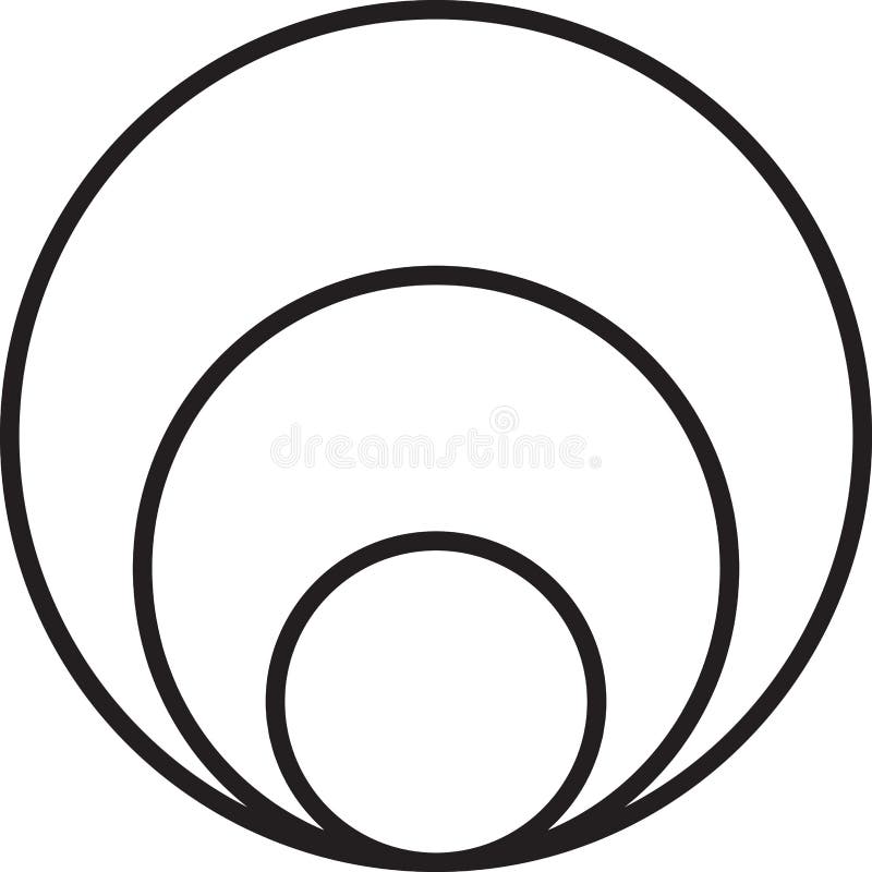 Abstract Overlapping Circle Logo Illustration in Trendy and Minimal ...