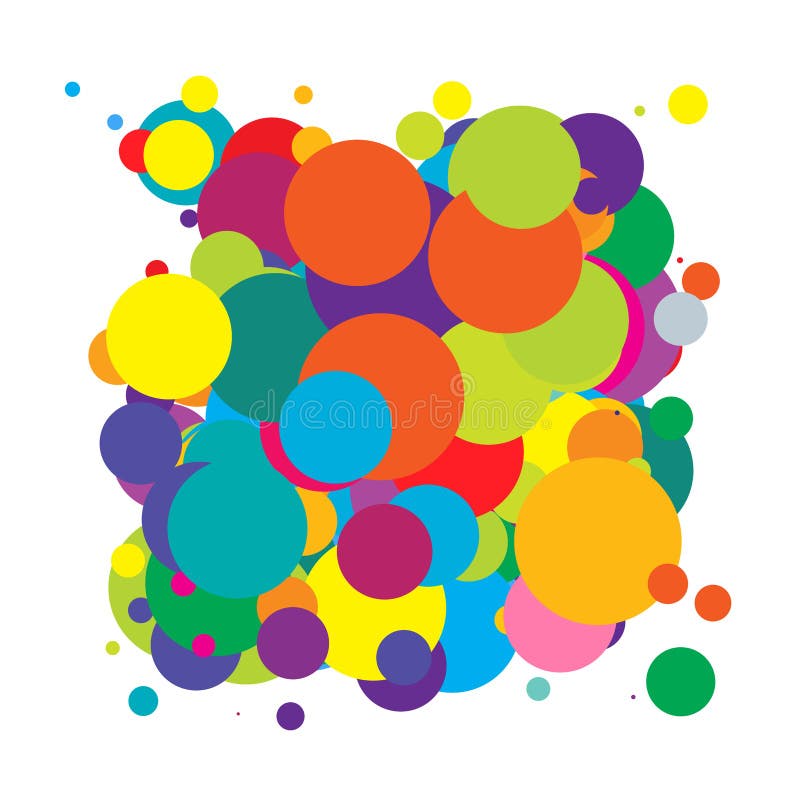 Abstract Overlapping Circles Design Element Vector Illustraiton Stock ...