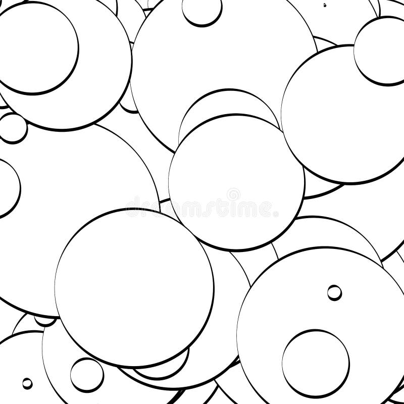Abstract Overlapping Circles Pattern Vector Illustraiton Stock Vector ...