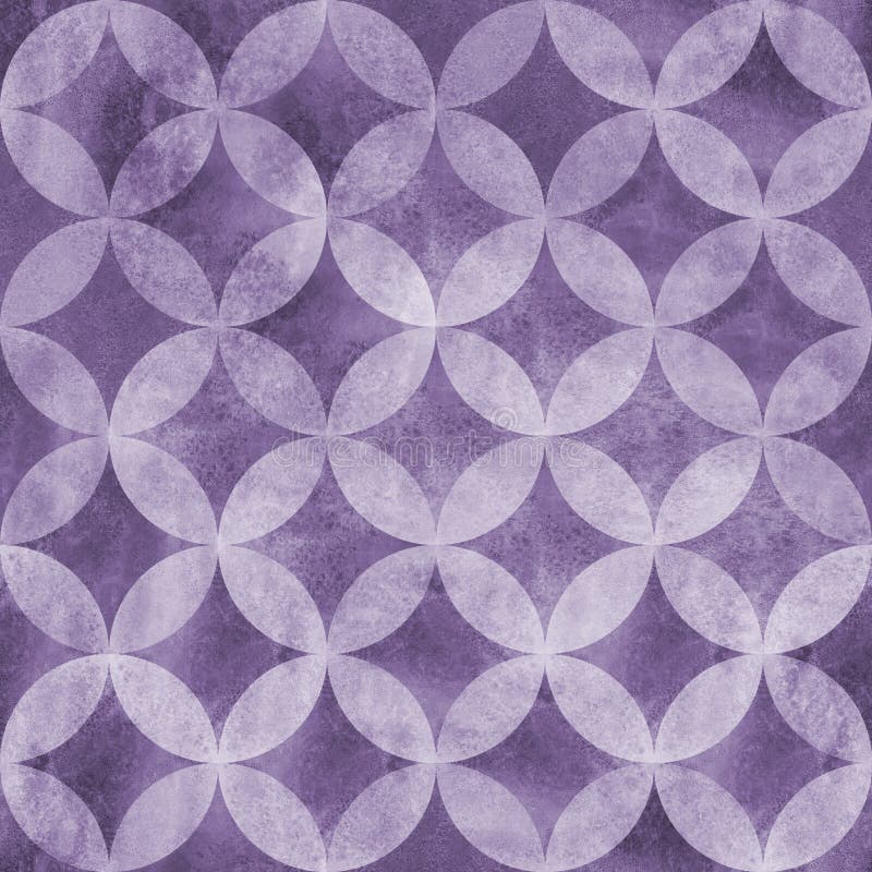 Abstract Overlapping Circles Seamless Pattern Stock Image Image Of
