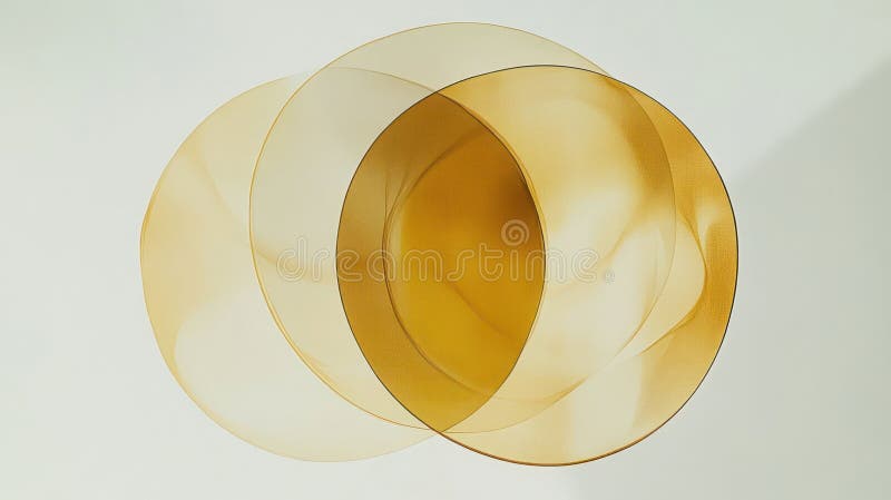 Abstract Overlapping Circles in Warm Tones Create a Harmonious Visual ...