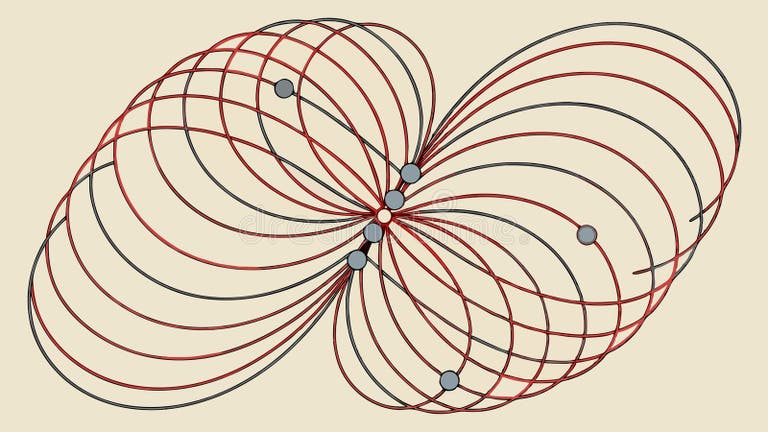 Abstract Overlapping Circular Forms Vector Design Generative Ai Stock Vector Illustration Of