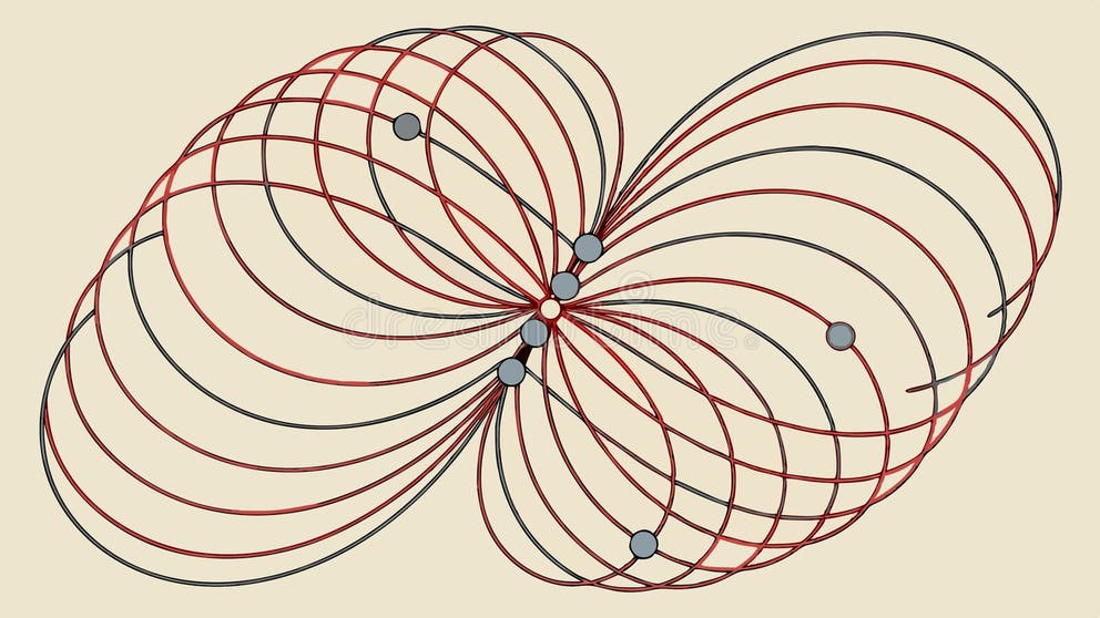 Abstract Overlapping Circular Forms, Vector Design Generative AI Stock ...