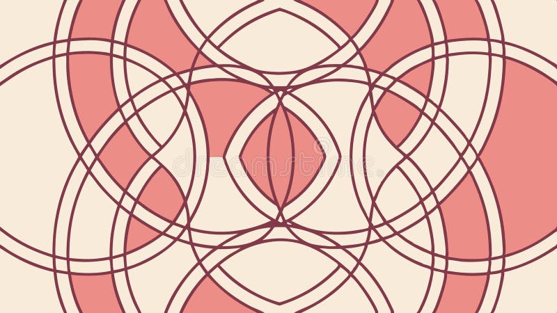 Abstract Overlapping Circular Pattern, Modern Geometric Design Element Vector Design Generative ...