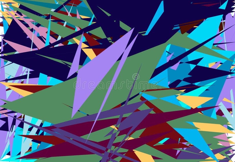 Abstract Overlapping Colorful Shapes. Geometric Art Background, Pattern ...