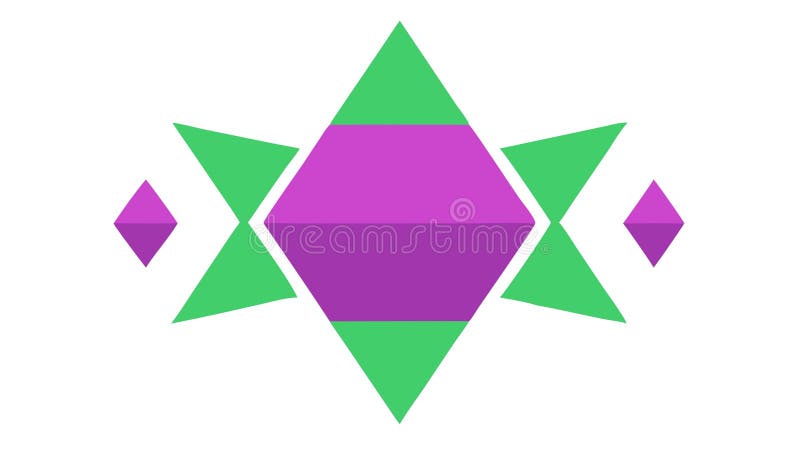 Abstract Overlapping Diamond, Complex Geometric Layered Design, Modern ...