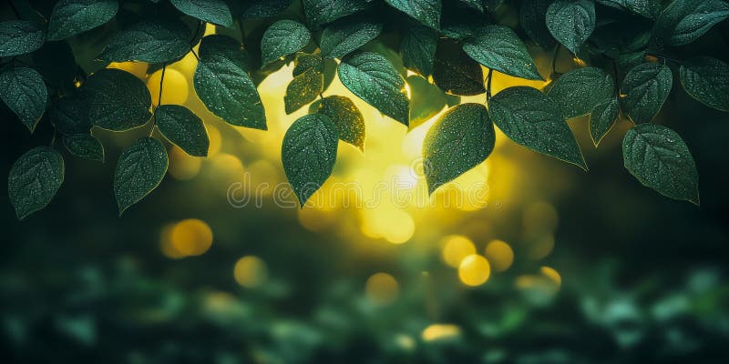 Abstract Overlapping Leaves with Soft Bokeh and Light Highlights Stock ...