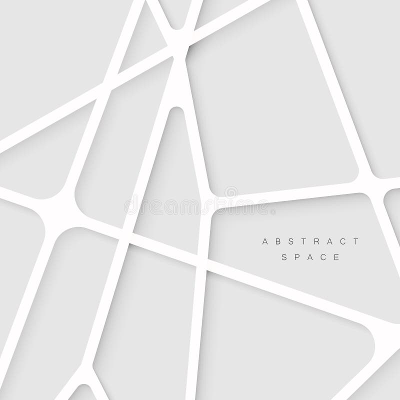 Abstract Overlapping Shapes and Line Background Stock Vector ...