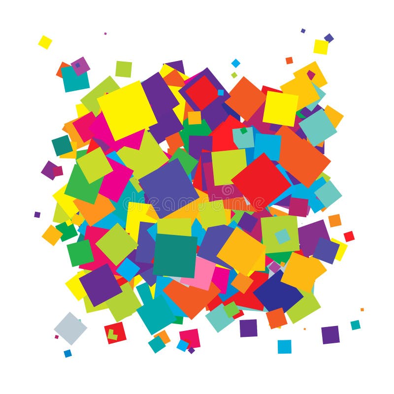 Abstract Overlapping Squares Element Vector Illustraiton Stock Vector ...