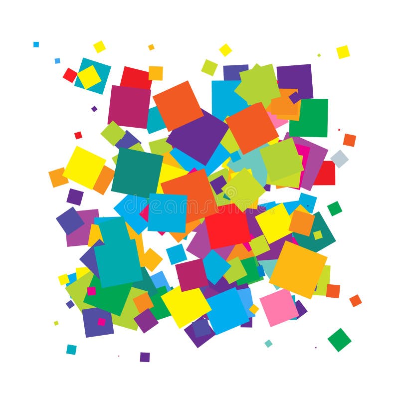 Abstract Overlapping Squares Element Vector Illustraiton Stock Vector ...