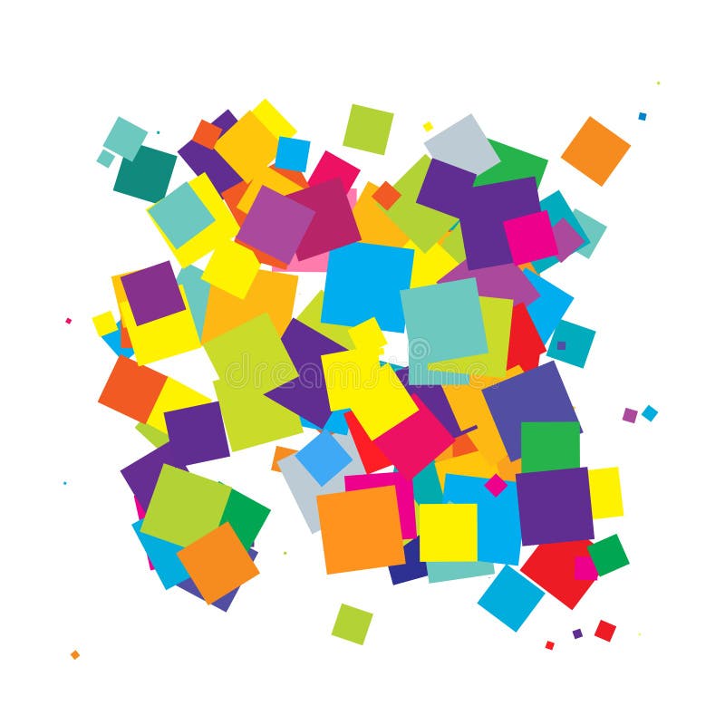 Abstract Overlapping Squares Element Vector Illustraiton Stock Vector ...