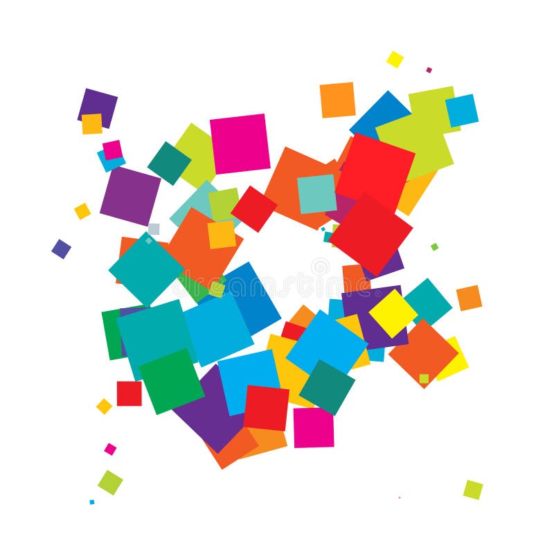 Abstract Overlapping Squares Element Vector Illustraiton Stock Vector ...