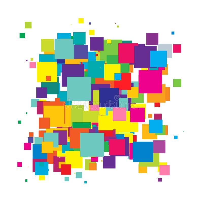 Abstract Overlapping Squares Element Vector Illustraiton Stock Vector ...