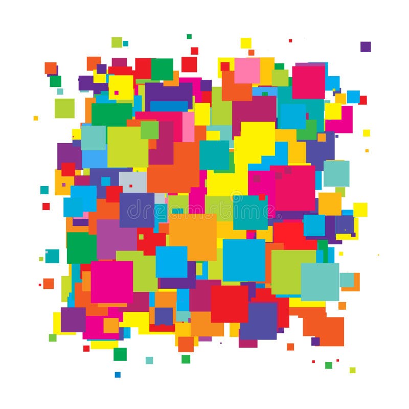 Abstract Overlapping Squares Pattern Vector Illustraiton Stock Vector ...