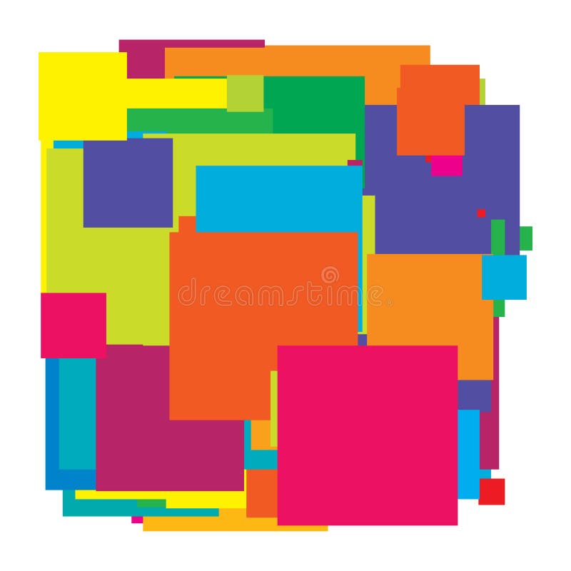 Abstract Overlapping Squares Pattern Vector Illustraiton Stock Vector ...