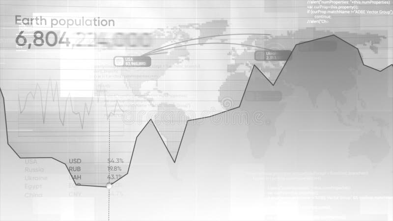Overpopulation Concept. 4k Animation Showing the Most Populated Regions ...